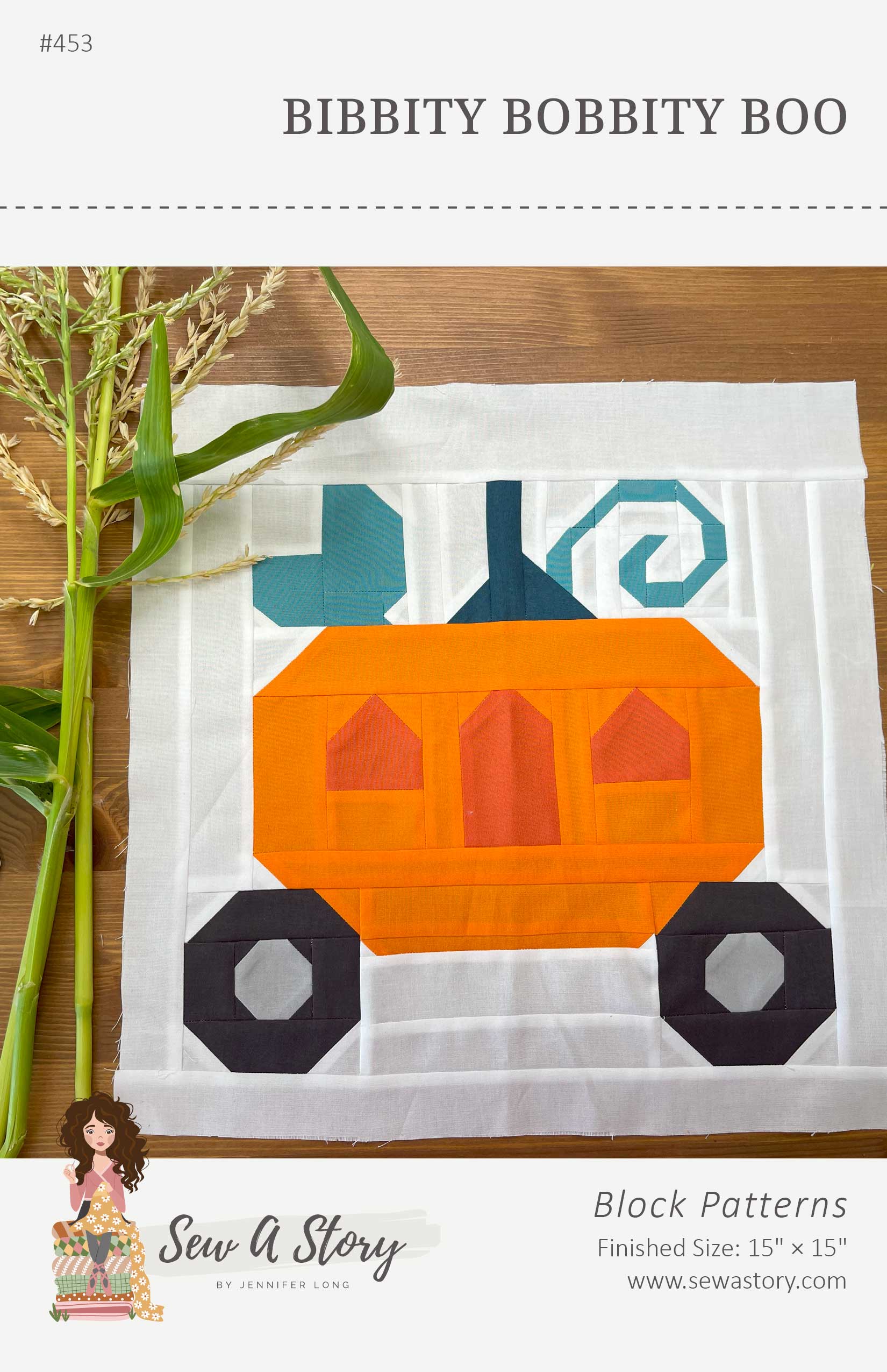 Bibbity Bobbity BOO Quilt Block – Sew A Story