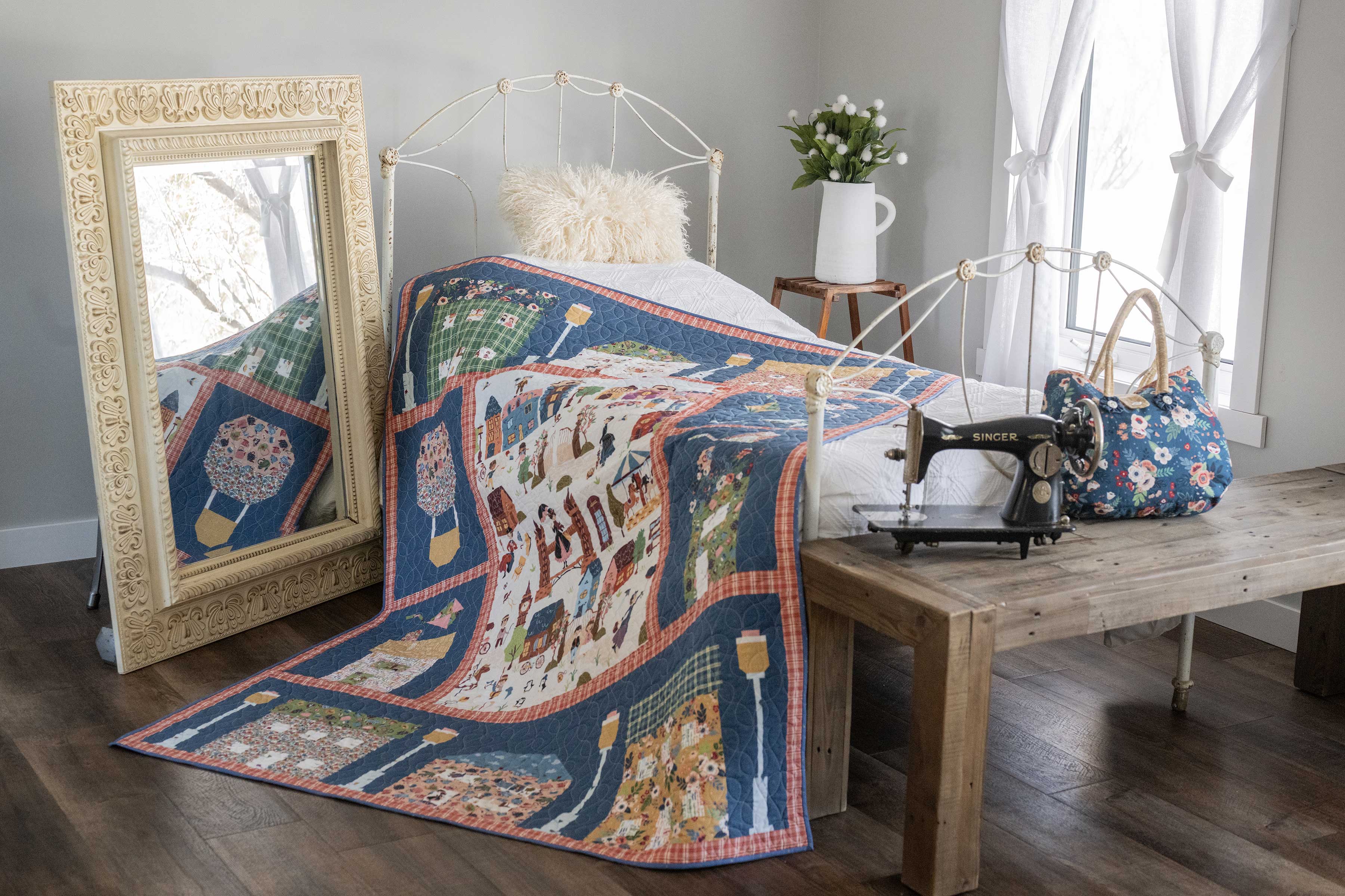 Cherry Tree Lane Panel Quilt – Sew A Story