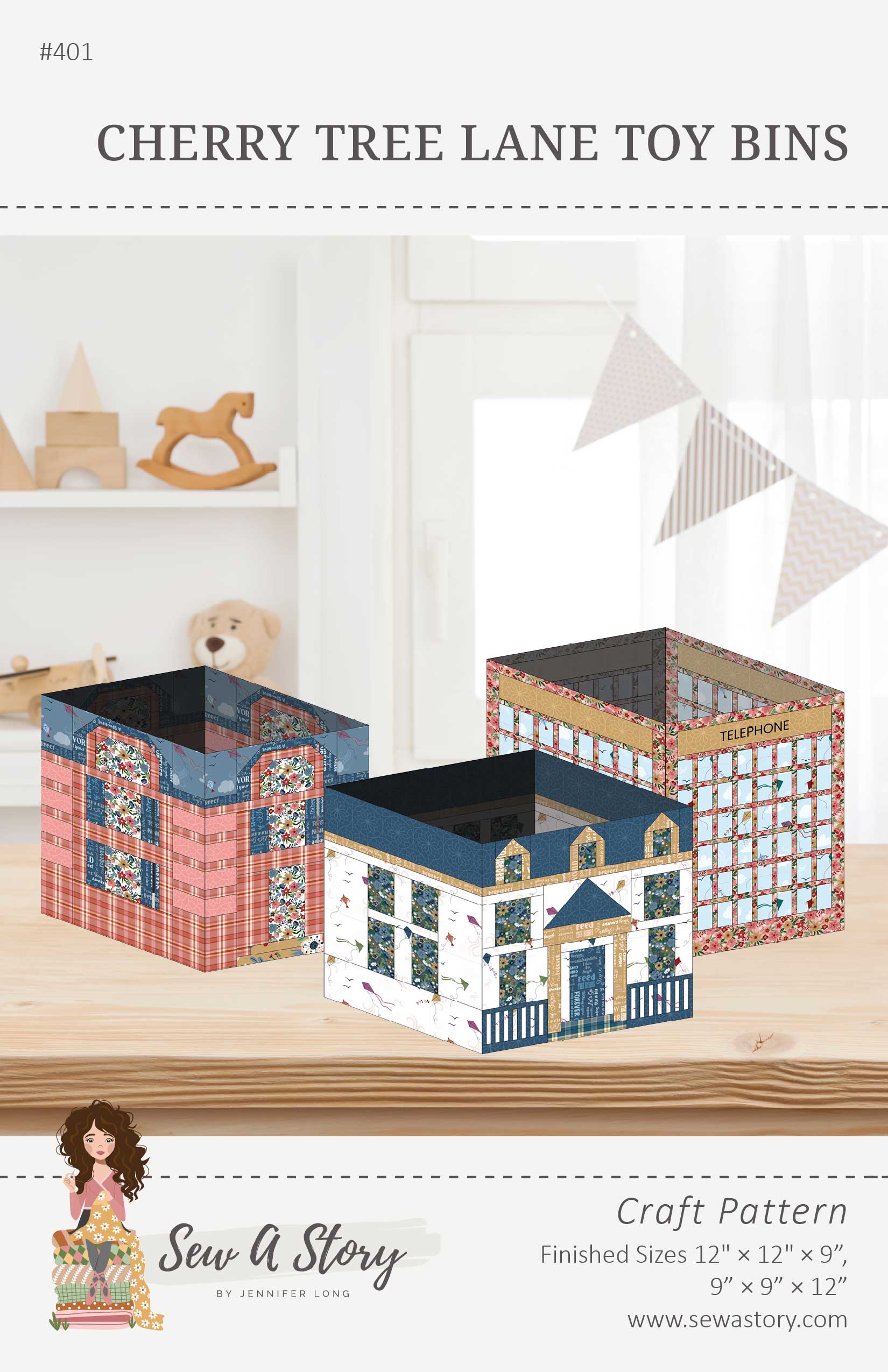 Cherry Tree Lane Toy Bins – Sew A Story