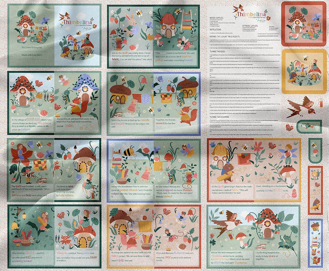 Thimbelina Book Panel – Sew A Story