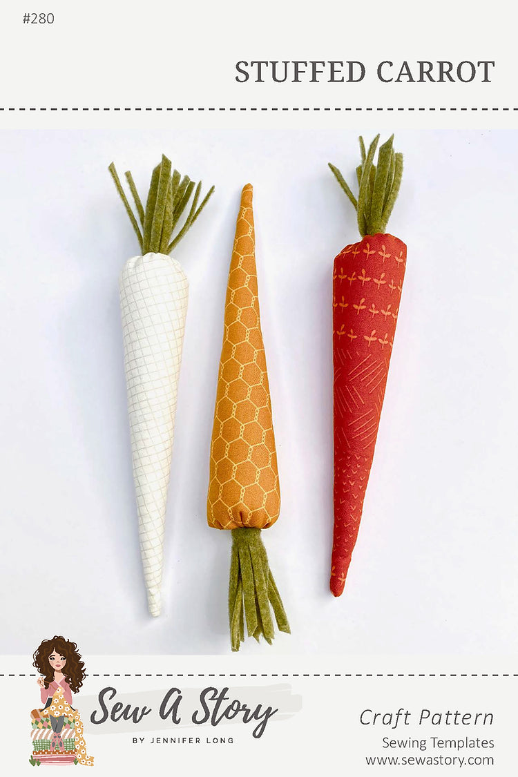 Stuffed Carrot – Sew A Story