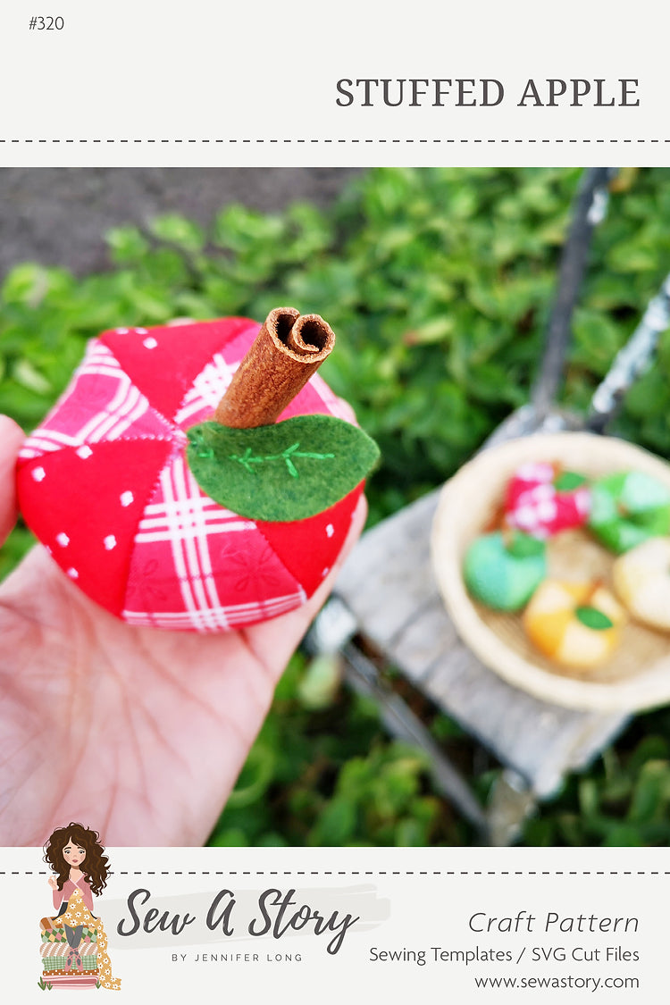 Stuffed Apple Sewing Pattern – Sew A Story